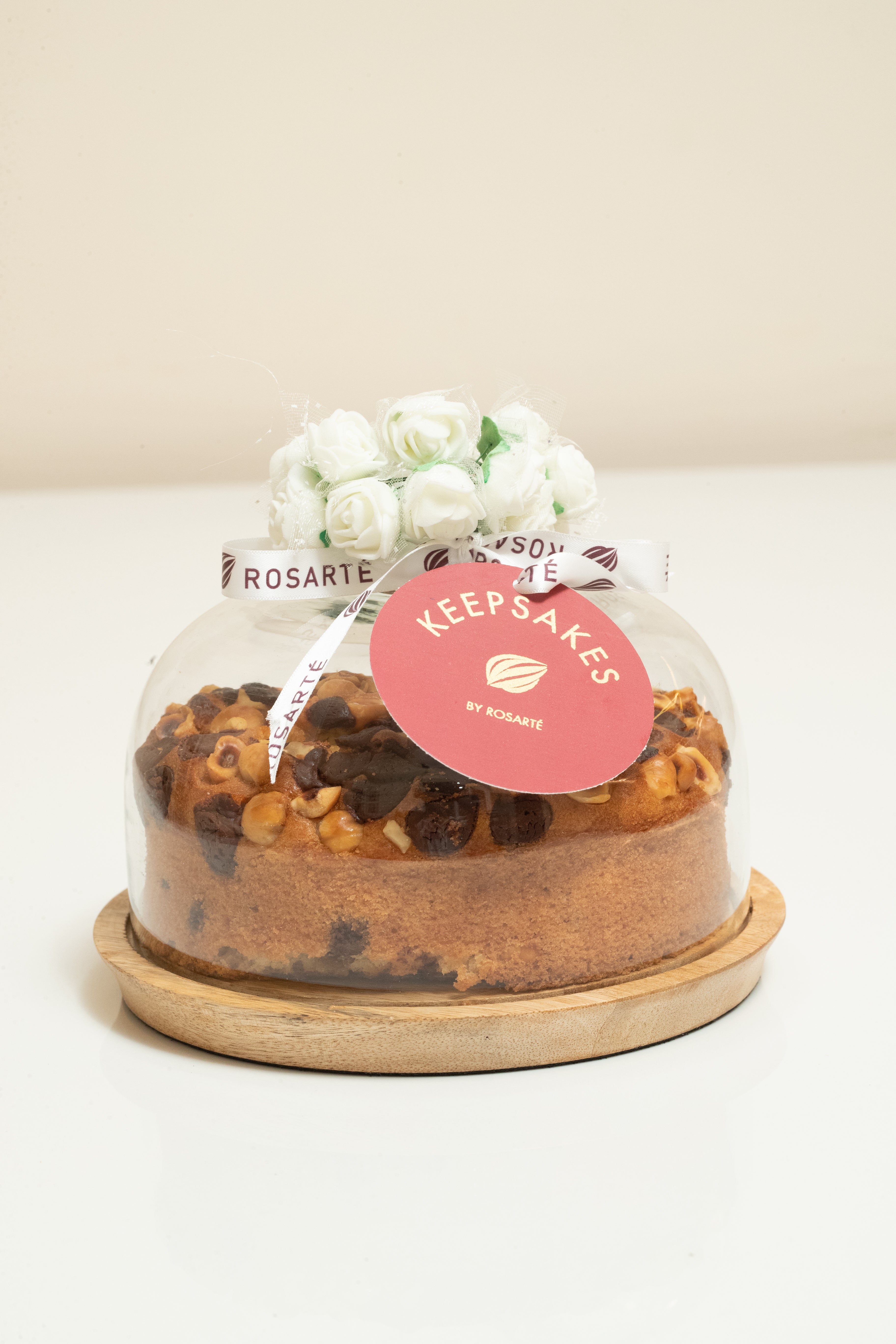 Cake with Glass Dome | Rosarte Chocolaterie & Bakery